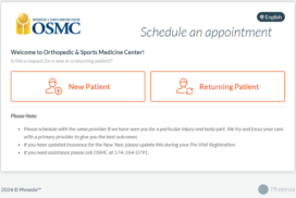 Make Appointment Online | OSMC Orthopedic and Sports Medicine